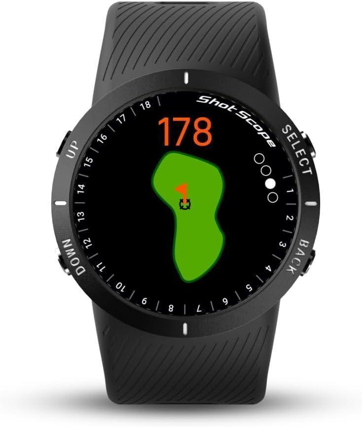 Shot Scope V5 Golf GPS Watch With Full Hole Maps and Built-In Scorecar ...